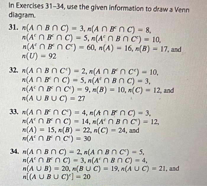 Solved In Exercises 31-34, use the given information to draw | Chegg.com
