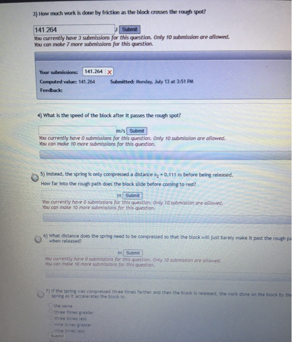 Solved Block Sliding 3 4 5 6 7 8 A block with mass m = 12 kg | Chegg.com