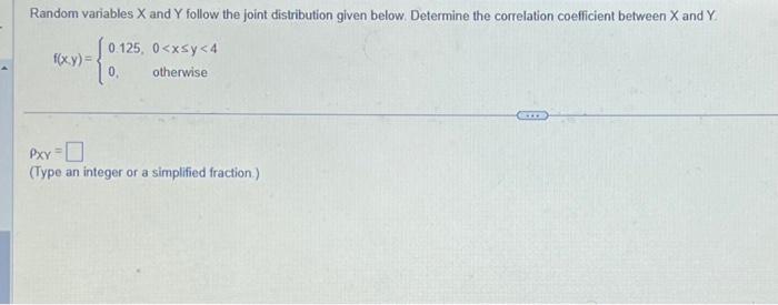 Solved Random variables X and Y follow the joint | Chegg.com