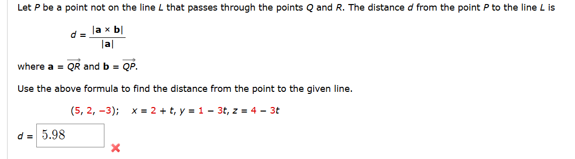 Solved Let P be ﻿a point not on ﻿the line L ﻿that passes | Chegg.com