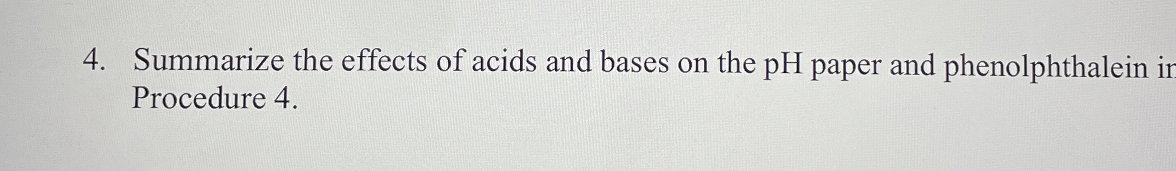 Solved Summarize the effects of acids and bases on the pH | Chegg.com