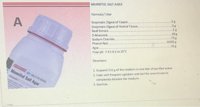 Solved true/False. The bottle of media labeled 'A' is an | Chegg.com