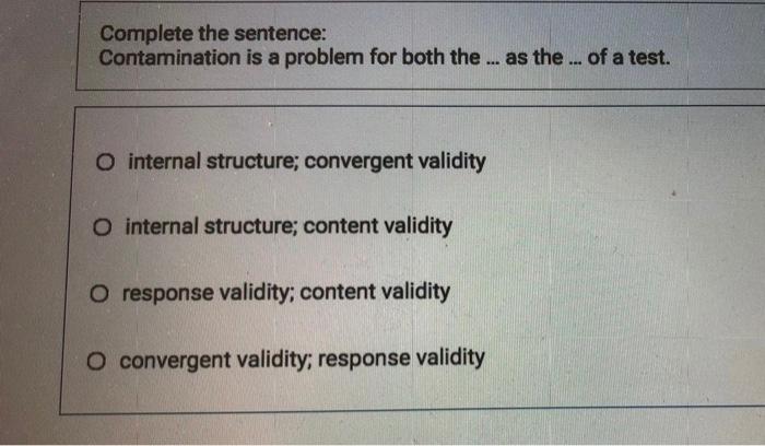 Solved Complete the sentence: Contamination is a problem for | Chegg.com