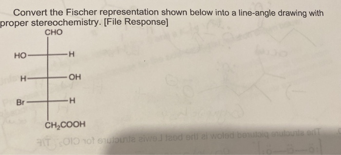 Solved Convert the Fischer representation shown below into a | Chegg.com
