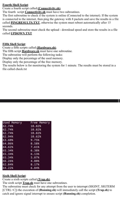 Solved Fourth Shell Script Create a fourth script called | Chegg.com