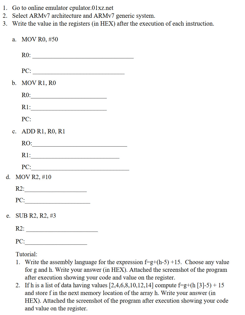Solved PLEASE ANSWER EVERYTHING FULLY USING THE SPECIFIED | Chegg.com