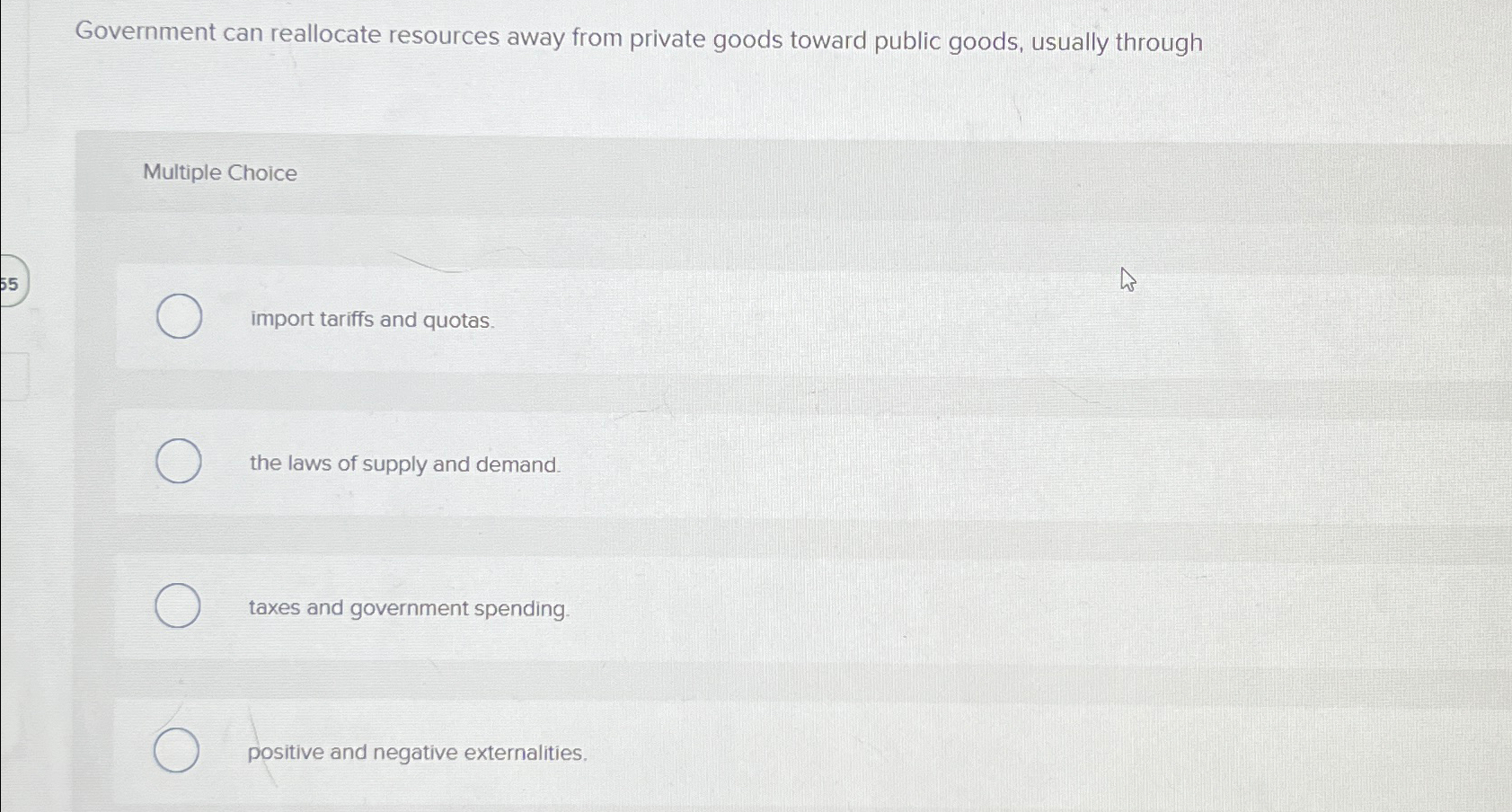 Solved Government can reallocate resources away from private | Chegg.com