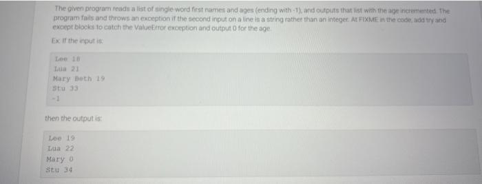 Solved The given program roads a list of singie word first | Chegg.com