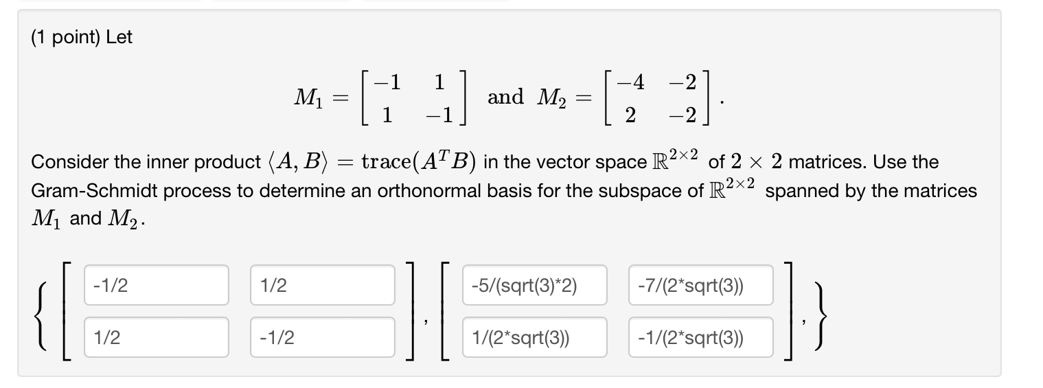 Solved (1 ﻿point) ﻿For each of the following, factor the | Chegg.com