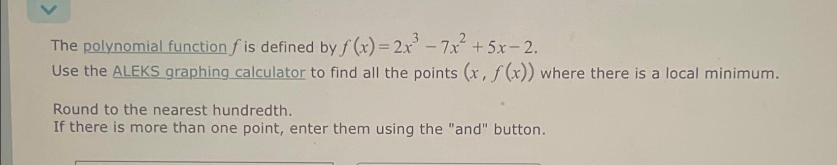 Solved The polynomial function f ﻿is defined by | Chegg.com