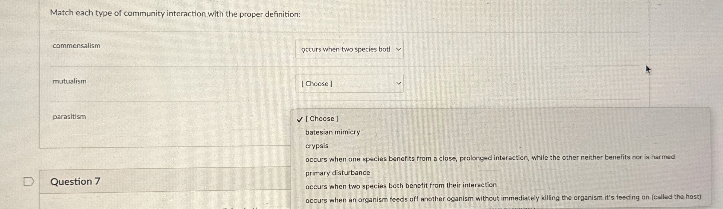 High Quality SOLUTION Match each type of community interaction with the | Chegg.com