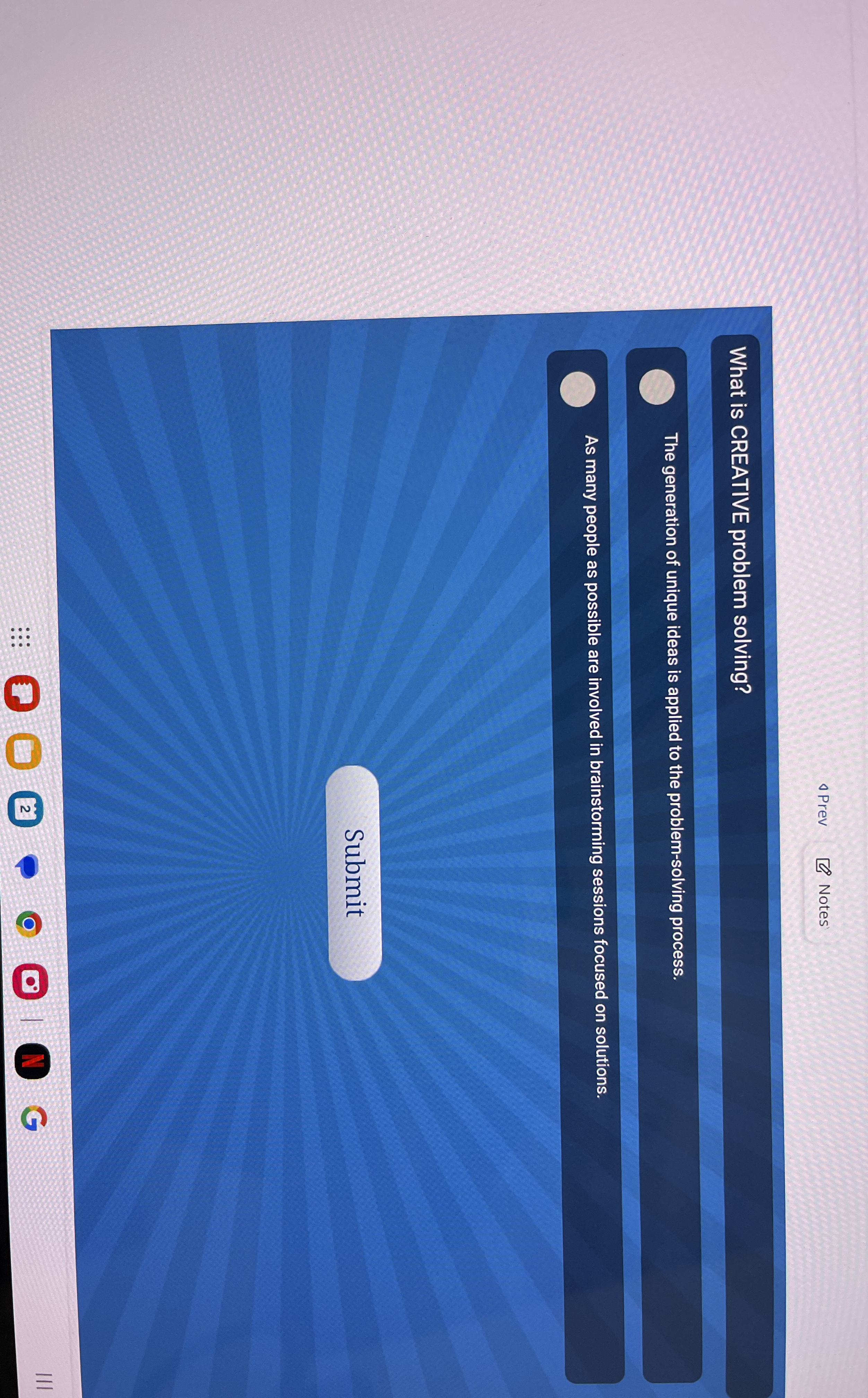 Solved What is CREATIVE problem solving?The generation of | Chegg.com