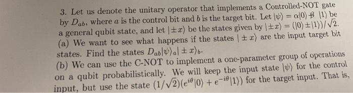 Solved 3. Let us denote the unitary operator that implements | Chegg.com