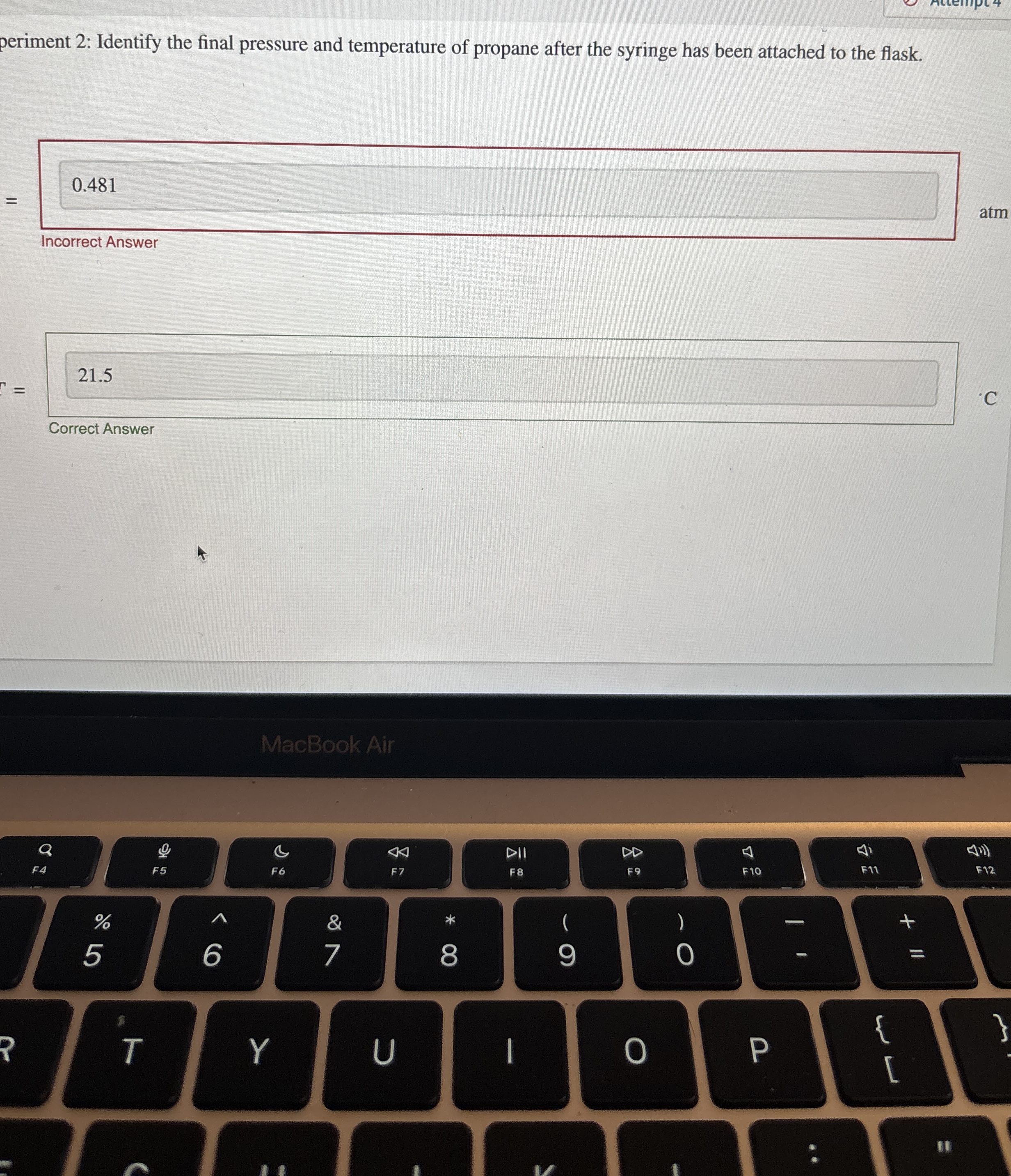 Solved periment 2: Identify the final pressure and | Chegg.com