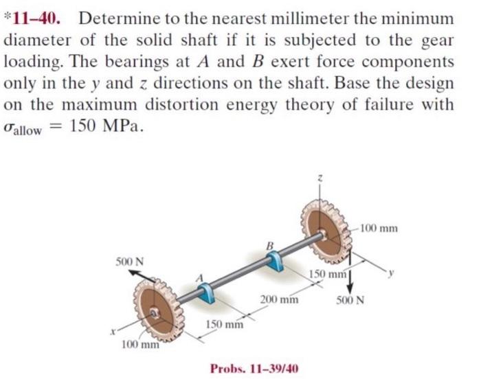 Solved *11-40. Determine to the nearest millimeter the | Chegg.com