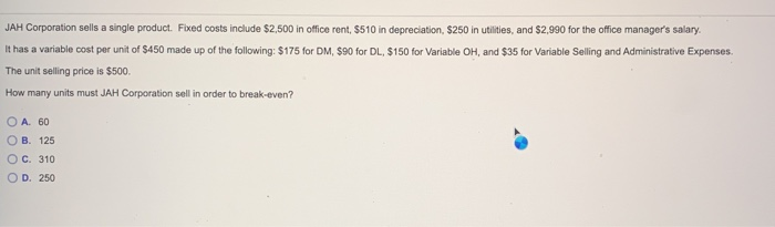 Solved All else being equal, an increase in total fixed | Chegg.com