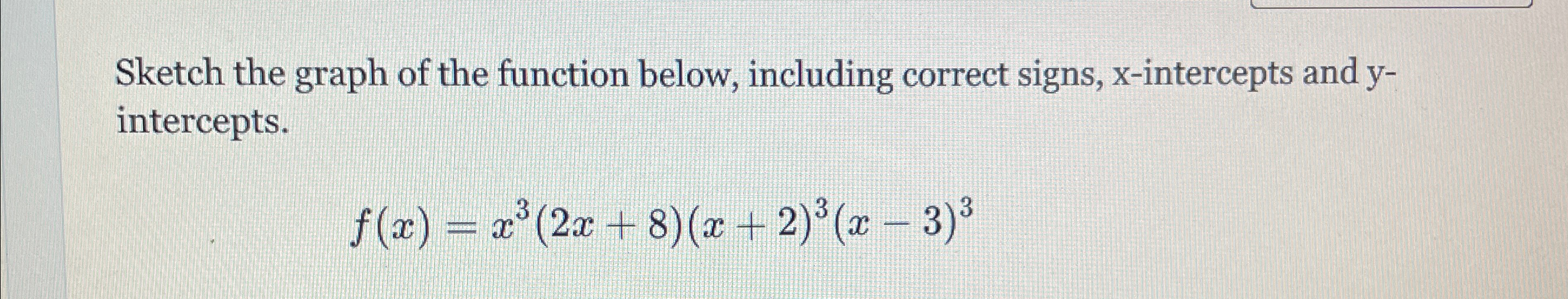 Solved Sketch the graph of the function below, including | Chegg.com