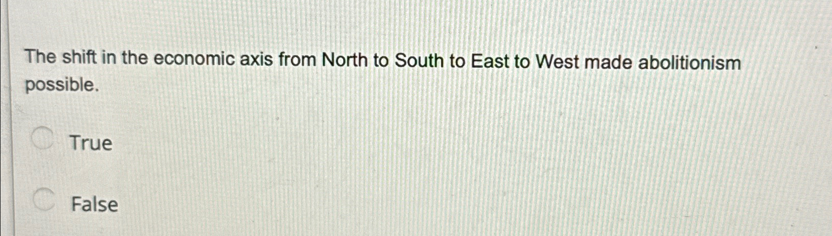 Solved The shift in the economic axis from North to South to | Chegg.com