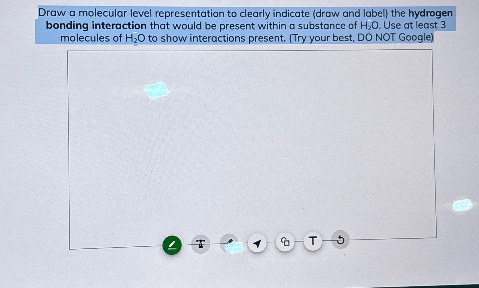 Solved Draw a molecular level representation to clearly | Chegg.com
