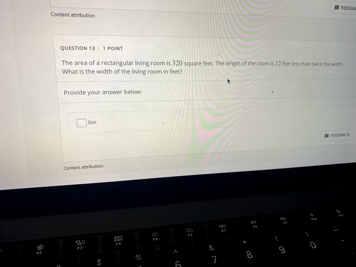 Solved FEEDBA Content attribution QUESTION 13. 1 POINT The | Chegg.com