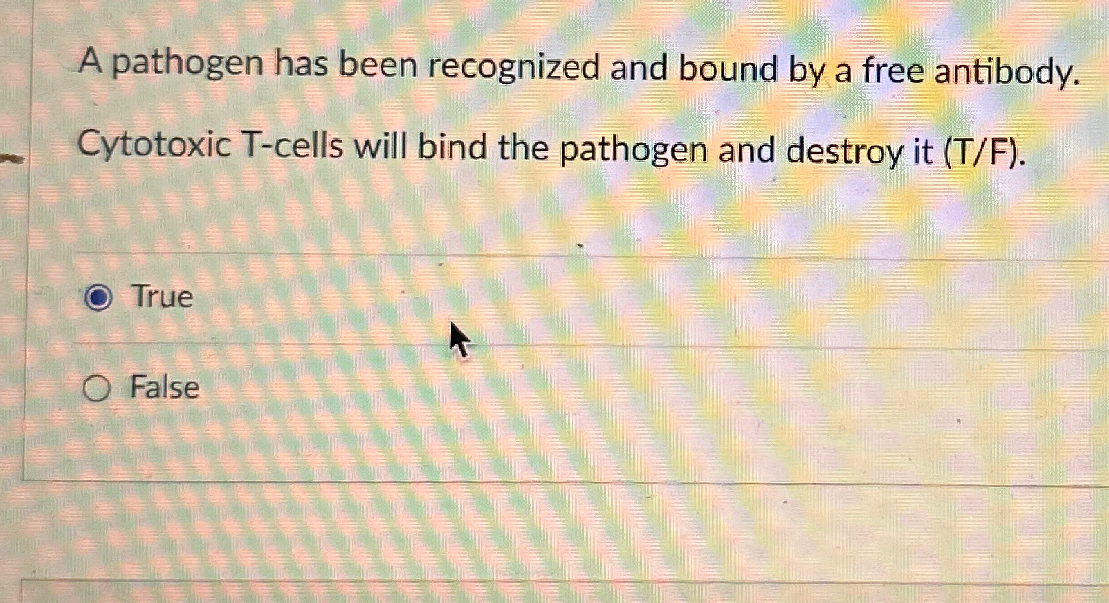 Solved A pathogen has been recognized and bound by a free | Chegg.com