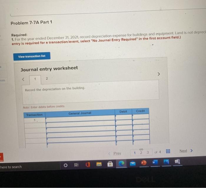 Solved ! Required information Problem 7-7A Compute | Chegg.com