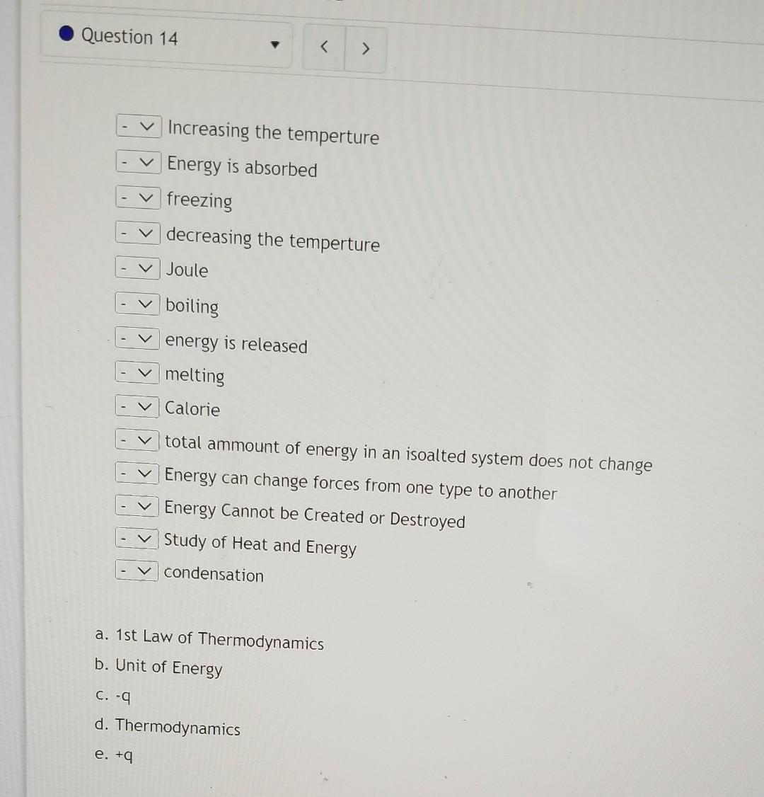 Solved Increasing the temperture Energy is absorbed freezing | Chegg.com