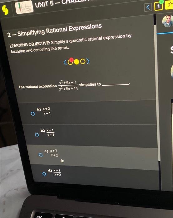 Solved S UNIT 5- 2-Simplifying Rational Expressions LEARNING | Chegg.com