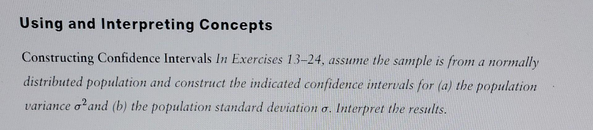 Solved Using and Interpreting Concepts Constructing | Chegg.com Solved Using and Interpreting Concepts Constructing | Chegg.com