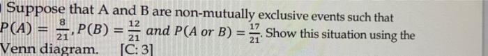 Solved Suppose that A and B are non-mutually exclusive | Chegg.com