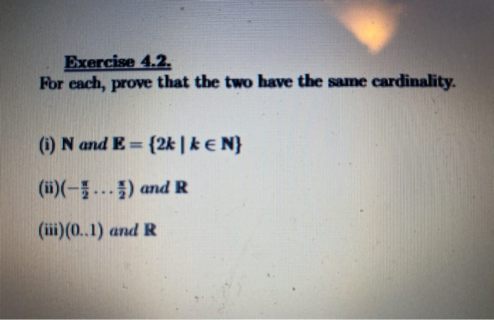 Solved Proof of these with a bijective function if it can be | Chegg.com