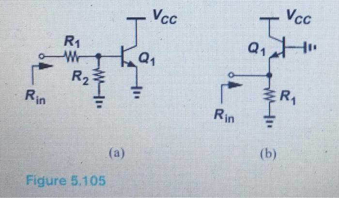 Solved 5 3 Compute The Input Resistance Of The Circuits