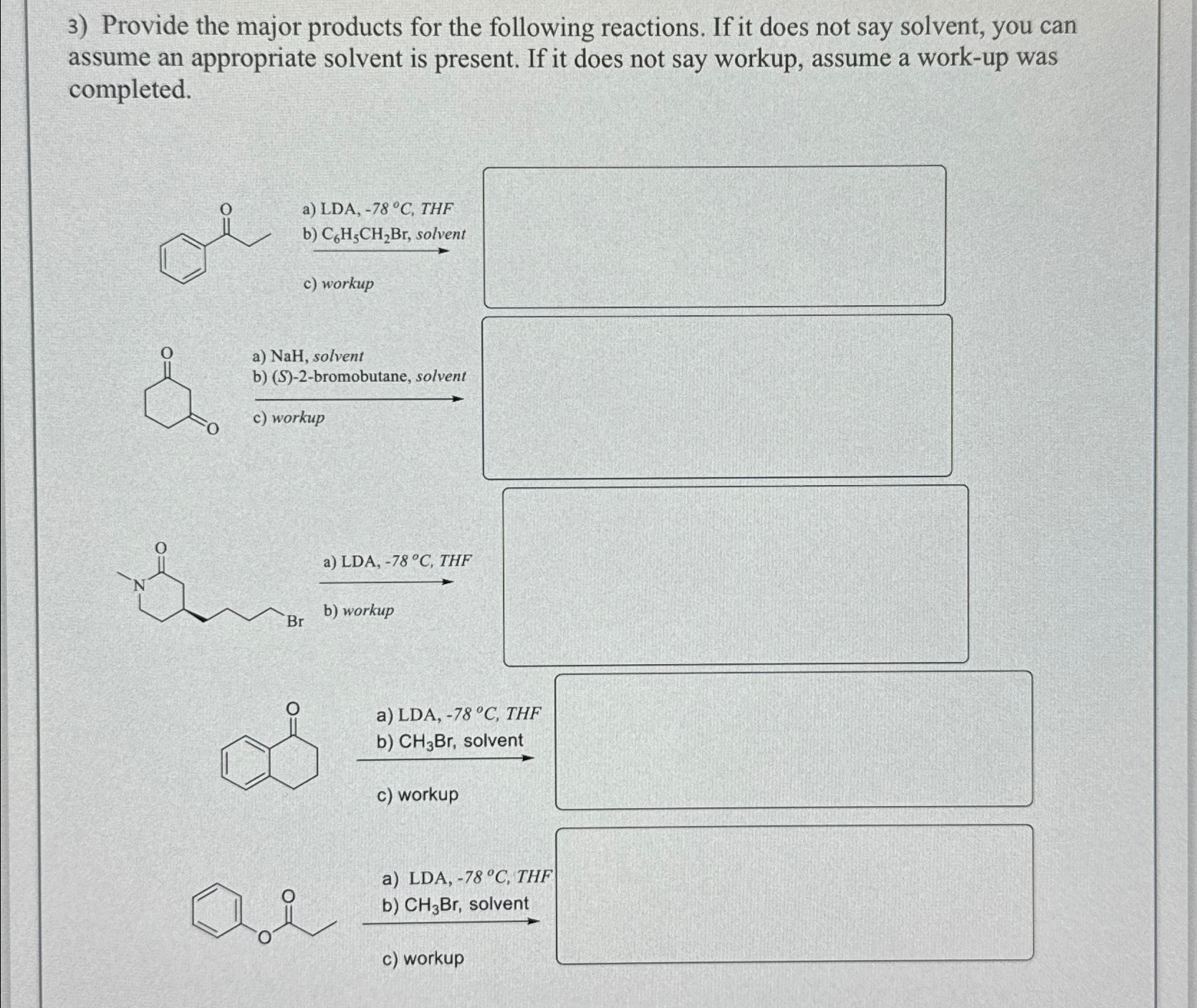 Solved Provide the major products for the following | Chegg.com