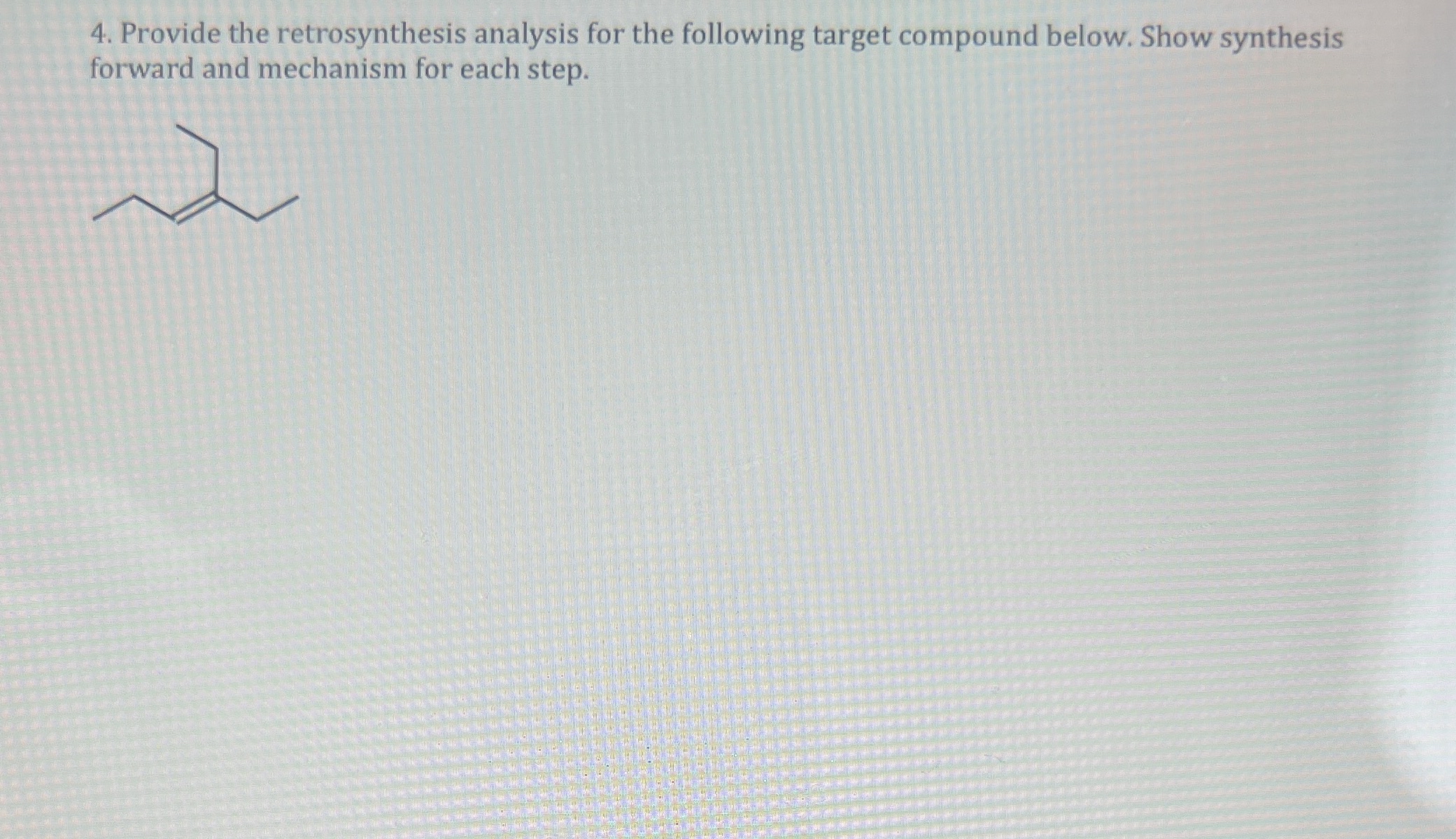 Solved Provide the retrosynthesis analysis for the following | Chegg.com