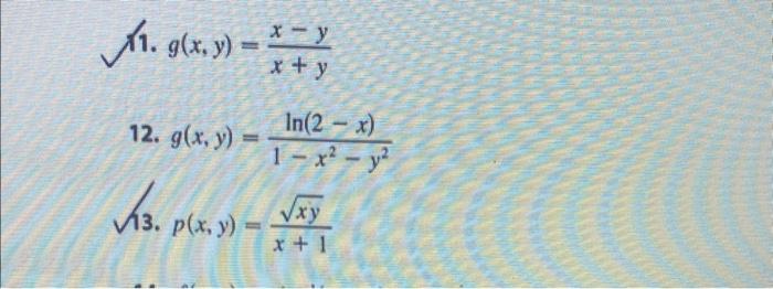 Solved 7-16 Find and sketch the domain of the function. 7. | Chegg.com