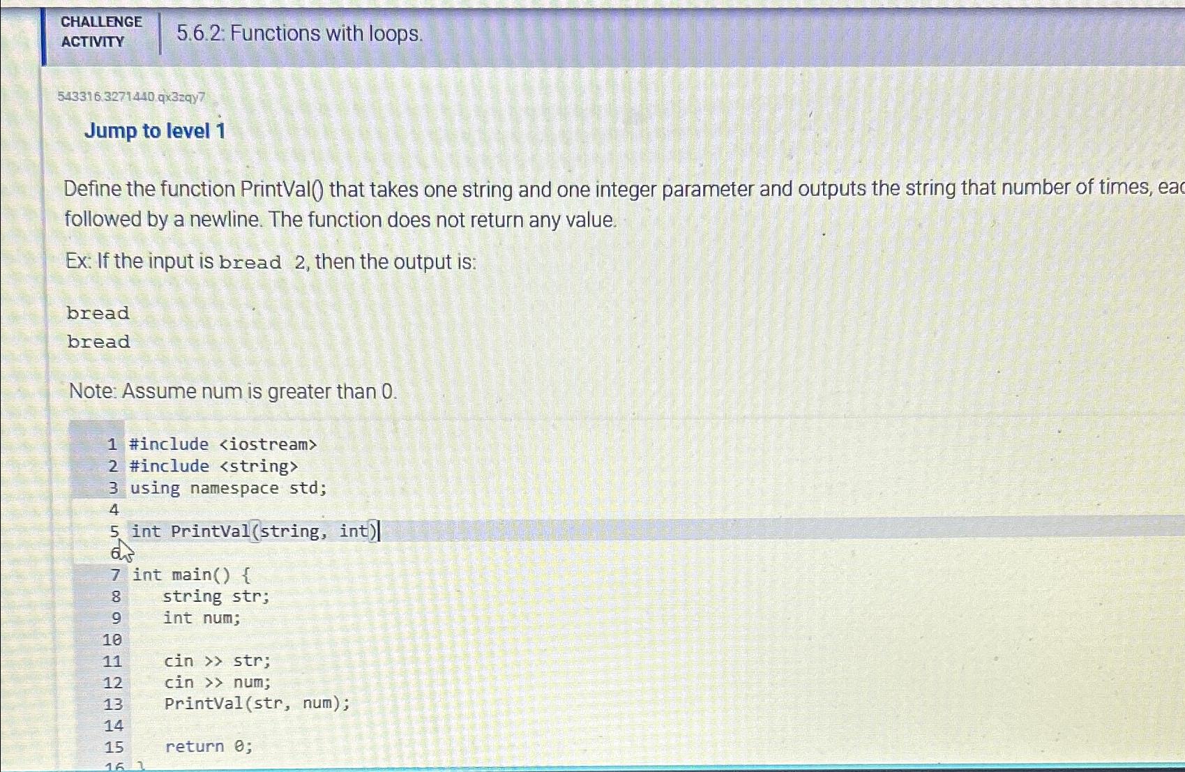 Solved CHALLENGEACTIVITY5.6.2: Functions with | Chegg.com
