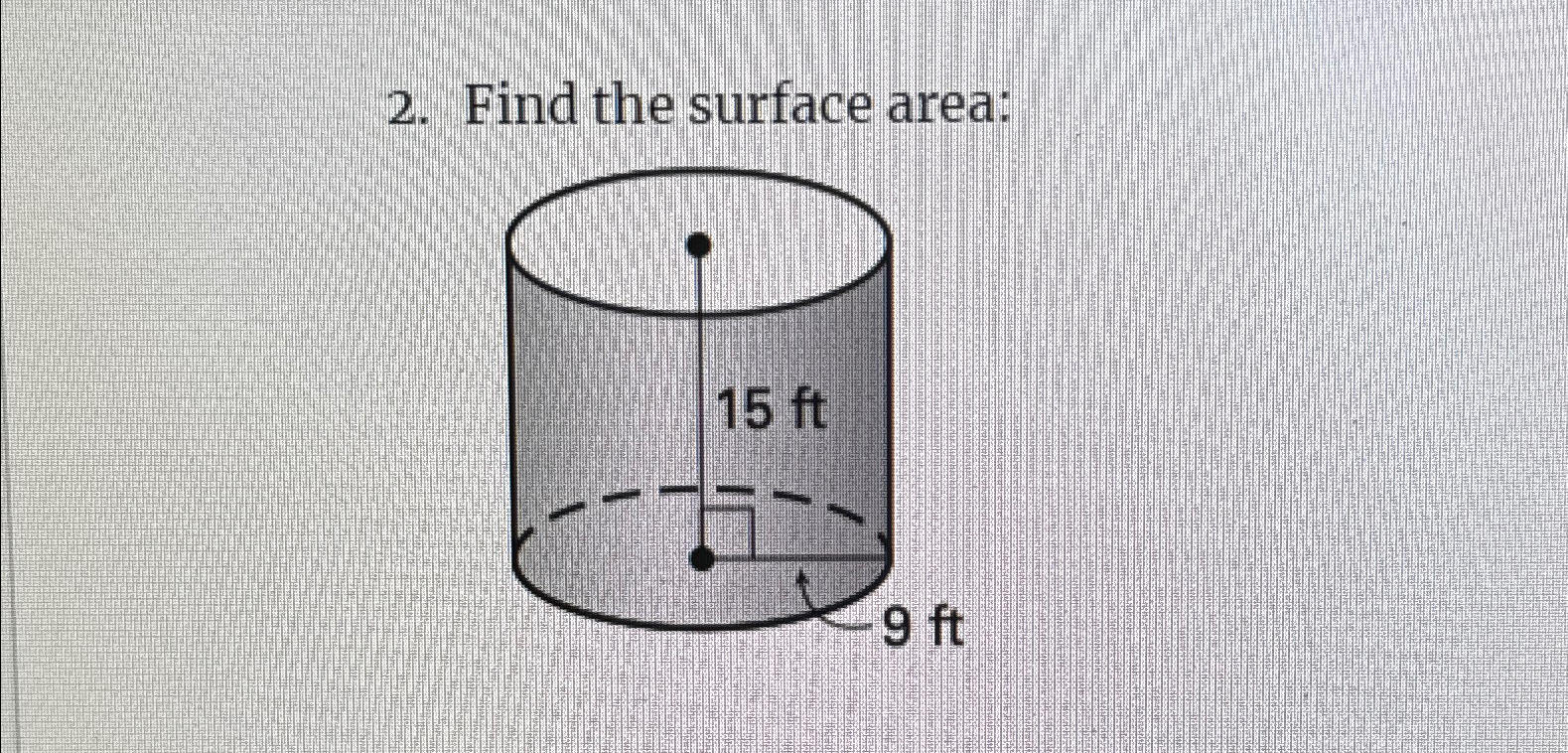 Solved Find the surface area: | Chegg.com