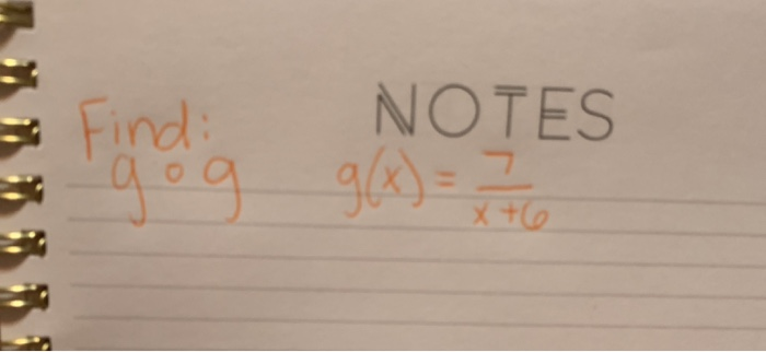 Solved Findi gog NOTES gla I X+6 | Chegg.com