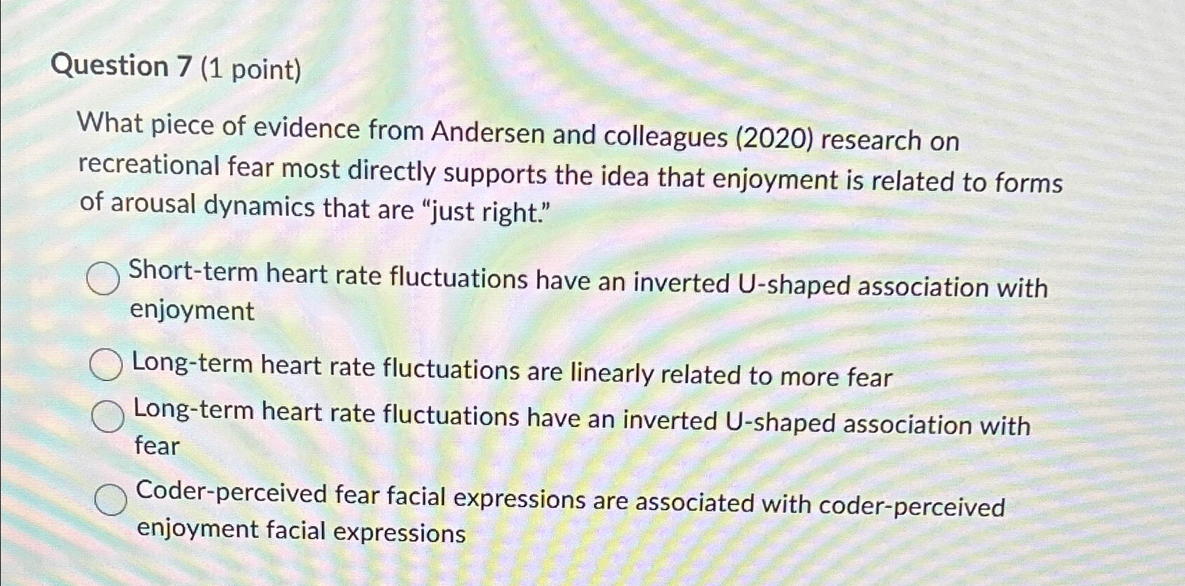 Solved Question 7 (1 ﻿point)What piece of evidence from | Chegg.com