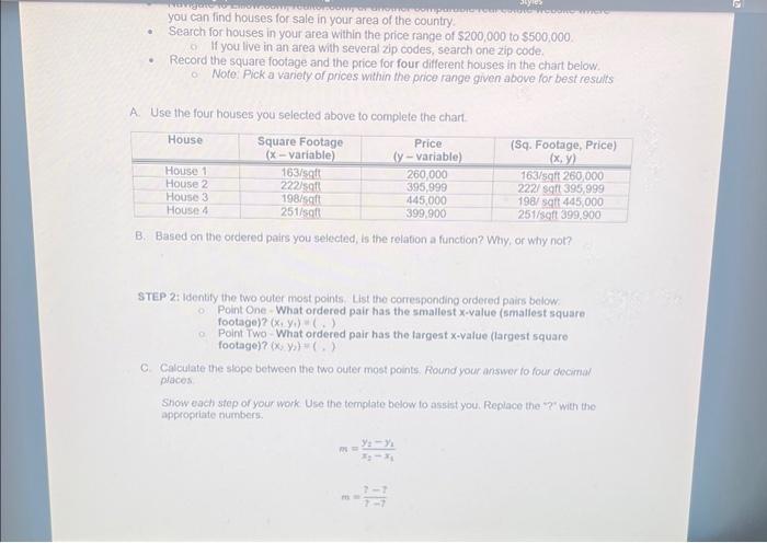 Solved Navig non.com compara you can find houses for | Chegg.com