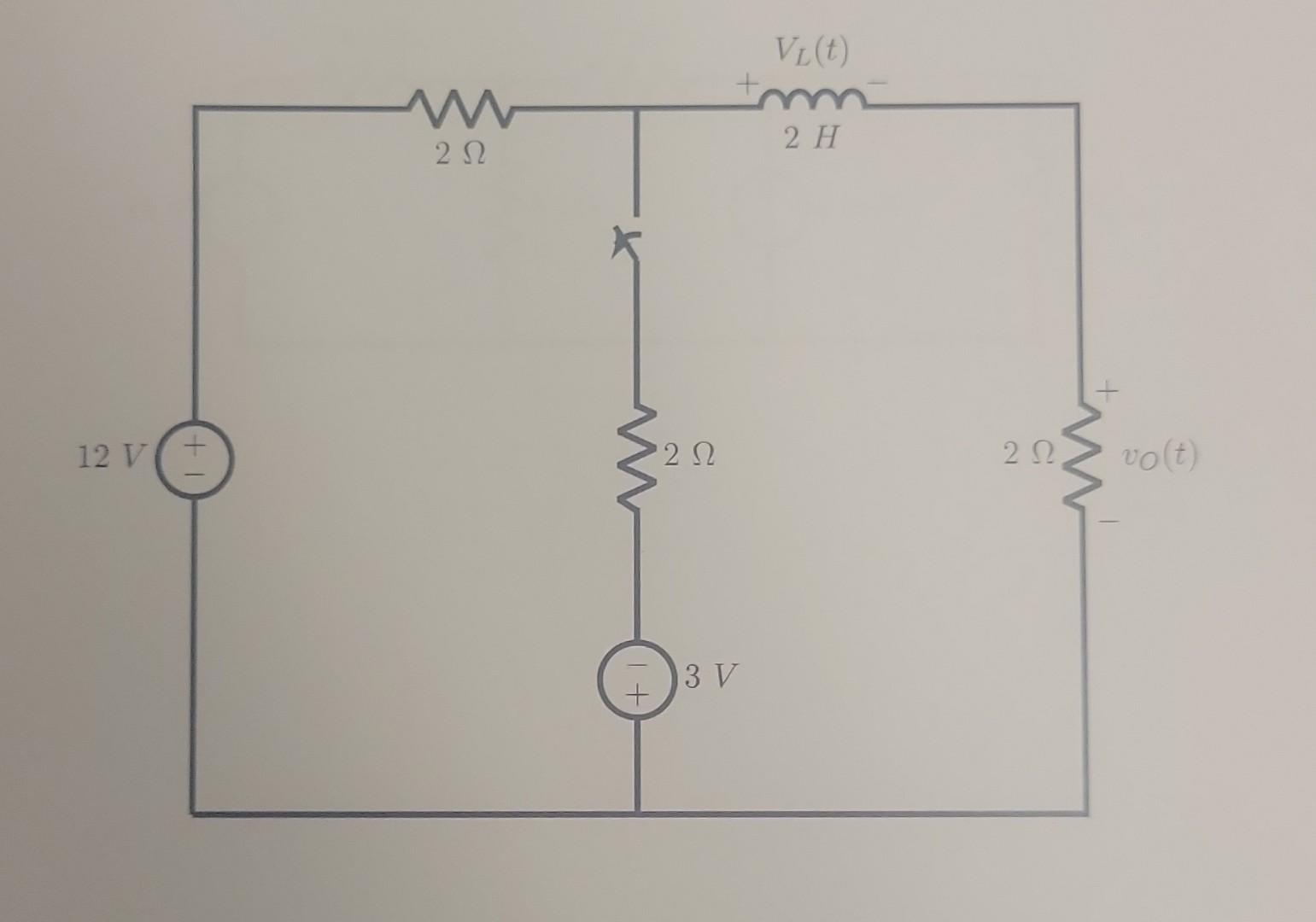 Solved the switch in the circuit below has been closed for a | Chegg.com