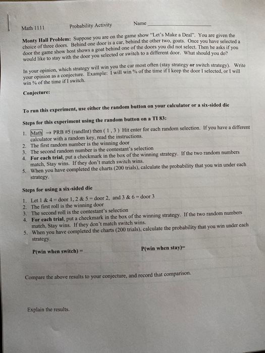 Solved Math 1111 Name Using the loan formula below, answer | Chegg.com