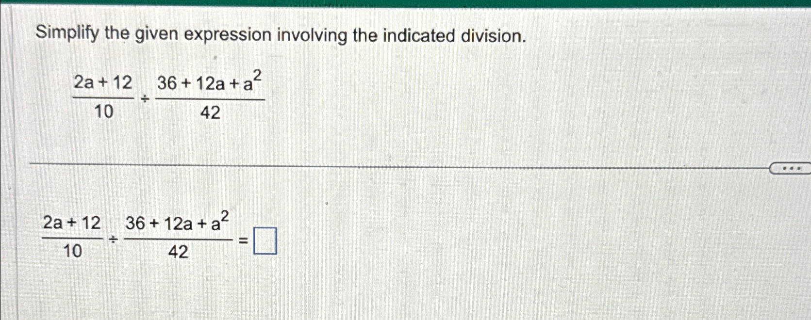 Solved Simplify the given expression involving the indicated | Chegg.com