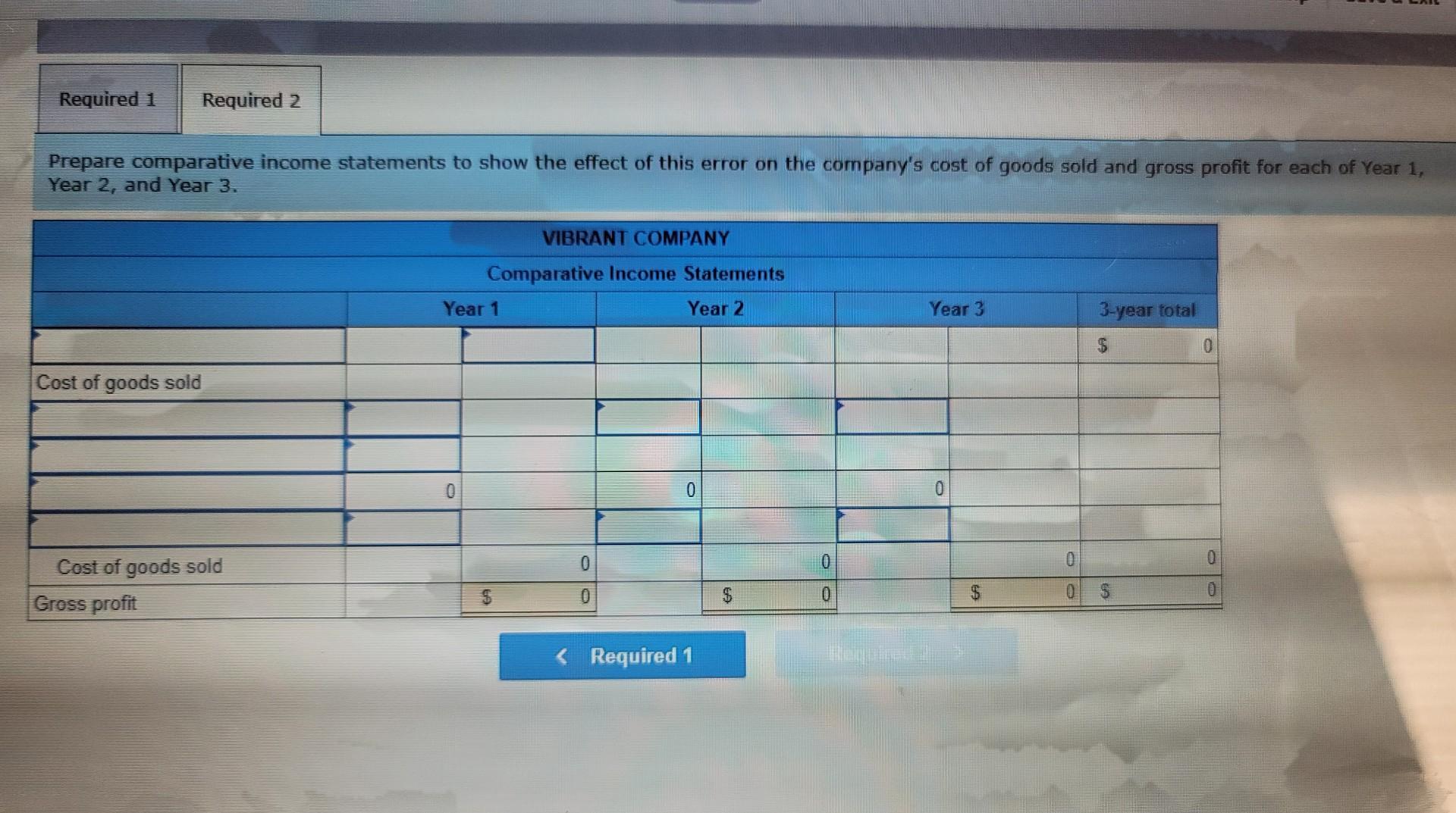 Solved Exercise 6-12 Analysis of inventory errors LO A2 | Chegg.com