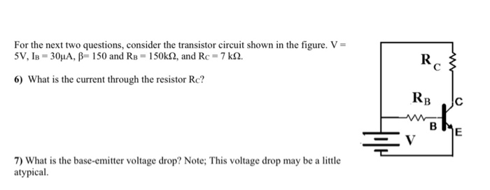 Solved For the next two questions, consider the transistor | Chegg.com