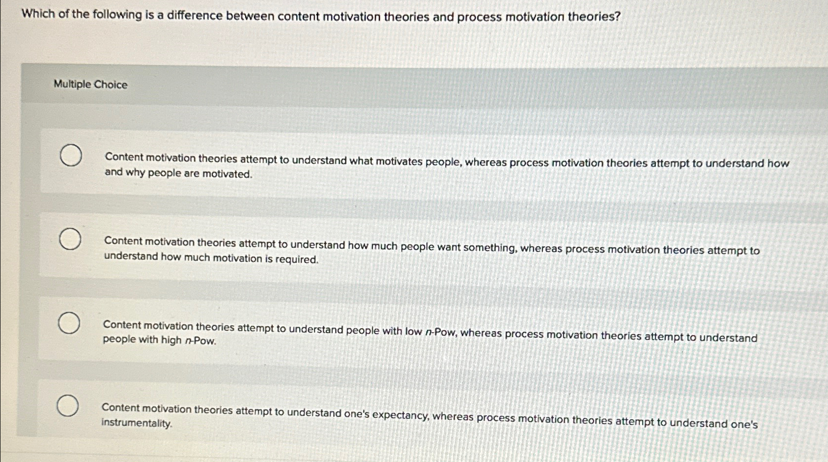 Solved Which of the following is a difference between | Chegg.com