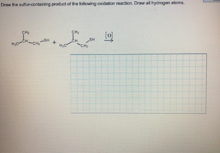 Solved Draw the sulfur-containing product of the following | Chegg.com