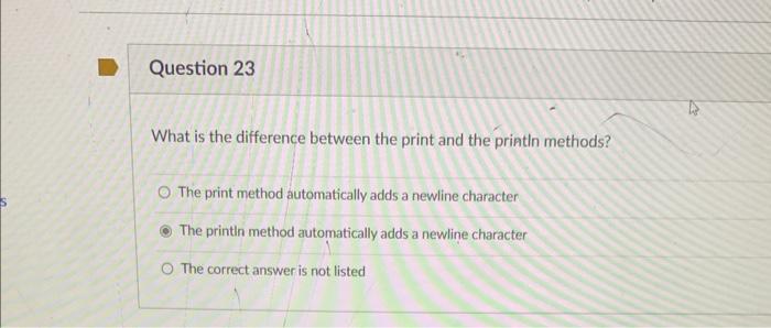 Solved What is the difference between the print and the | Chegg.com
