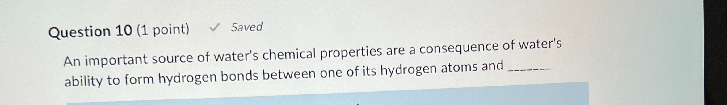 Solved Question 10 (1 ﻿point) ﻿SavedAn important source of | Chegg.com
