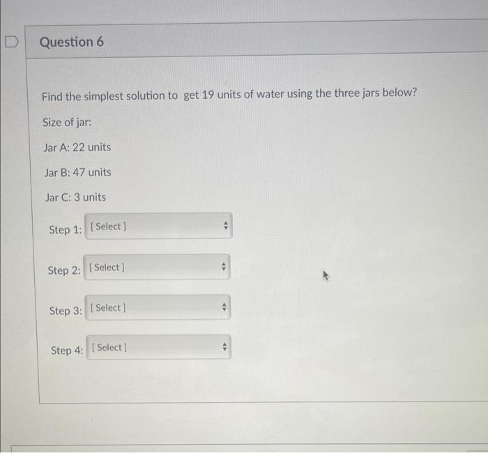 Solved Find the simplest solution to get 100 units of water | Chegg.com